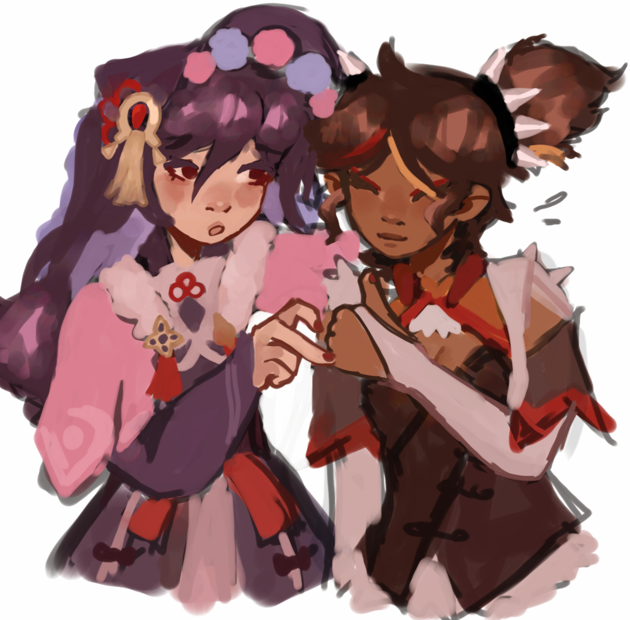 Xinyan and Yunjin fanart! Genshin Impact | HoYoLAB