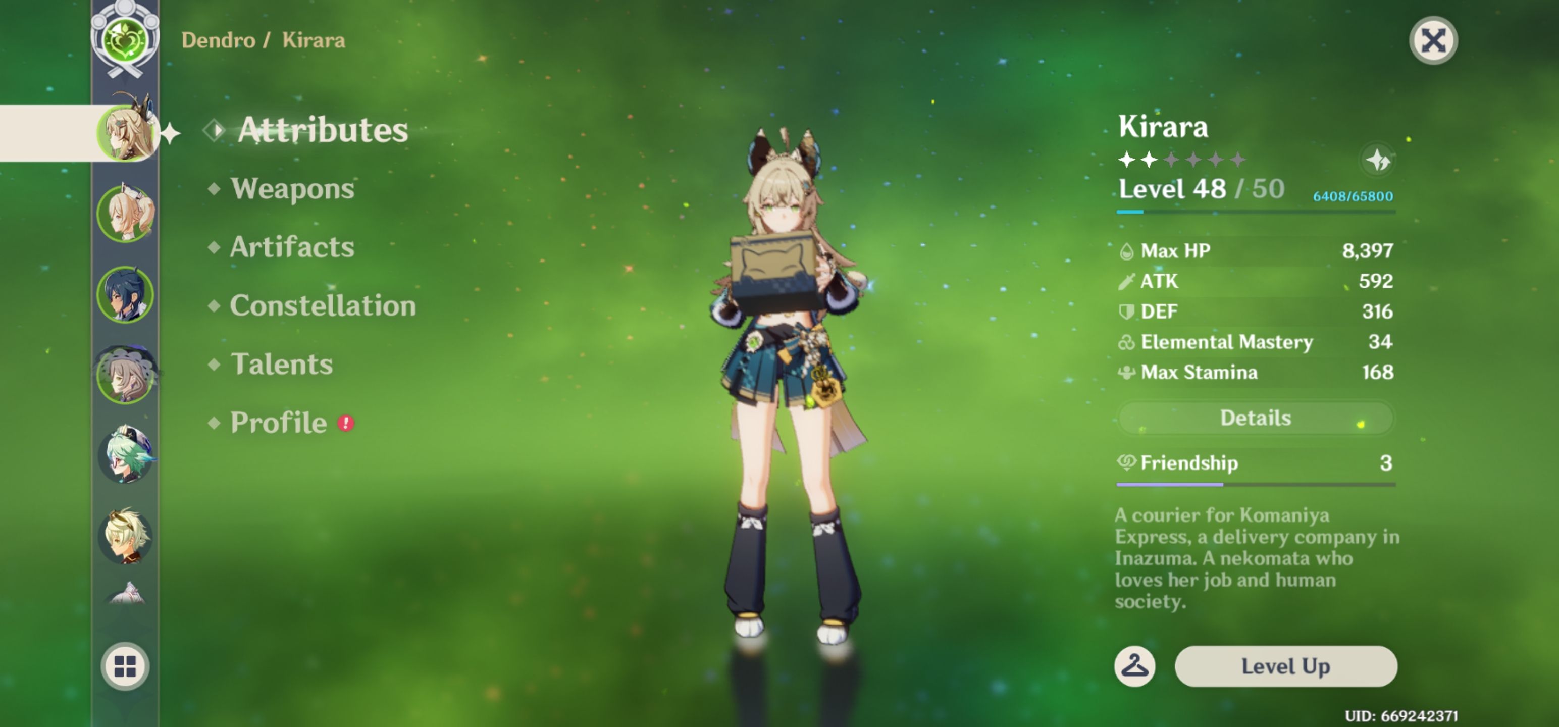 the improvement of my kirara build. january-june Genshin Impact | HoYoLAB