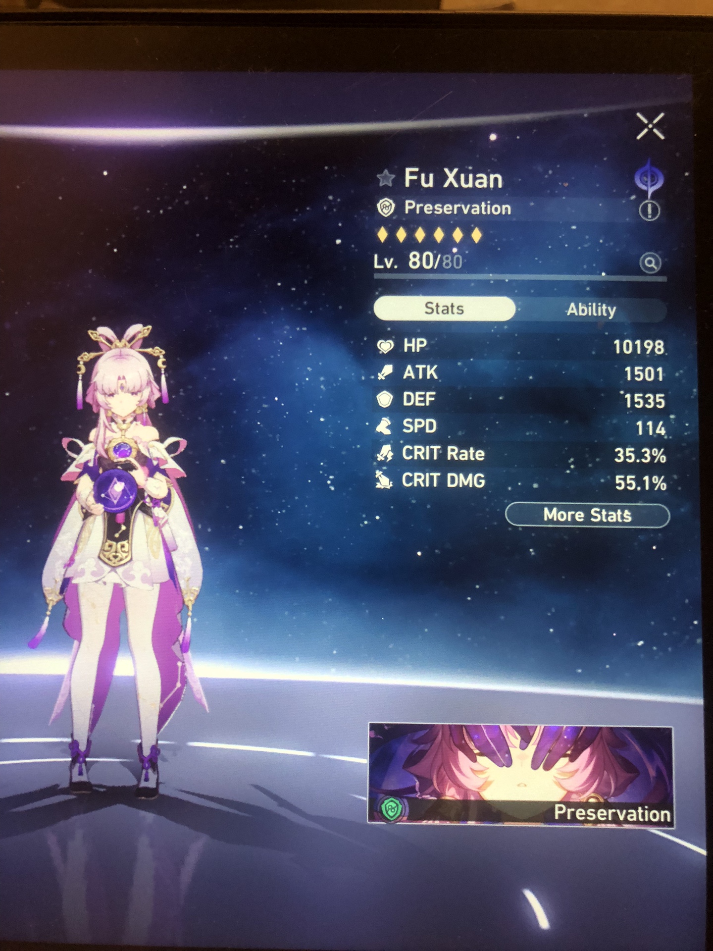 My unfinished build of Fu Xuan Honkai: Star Rail | HoYoLAB