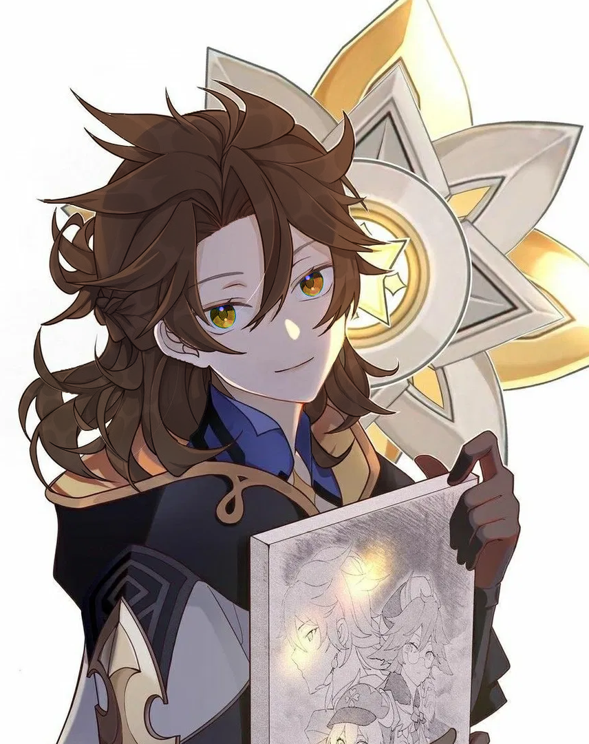 Albedo with brown hair and hazel eyes? Pog? Genshin Impact | HoYoLAB