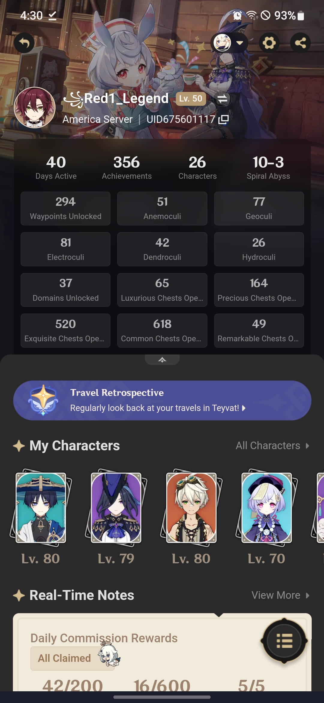 progress Genshin Impact | HoYoLAB