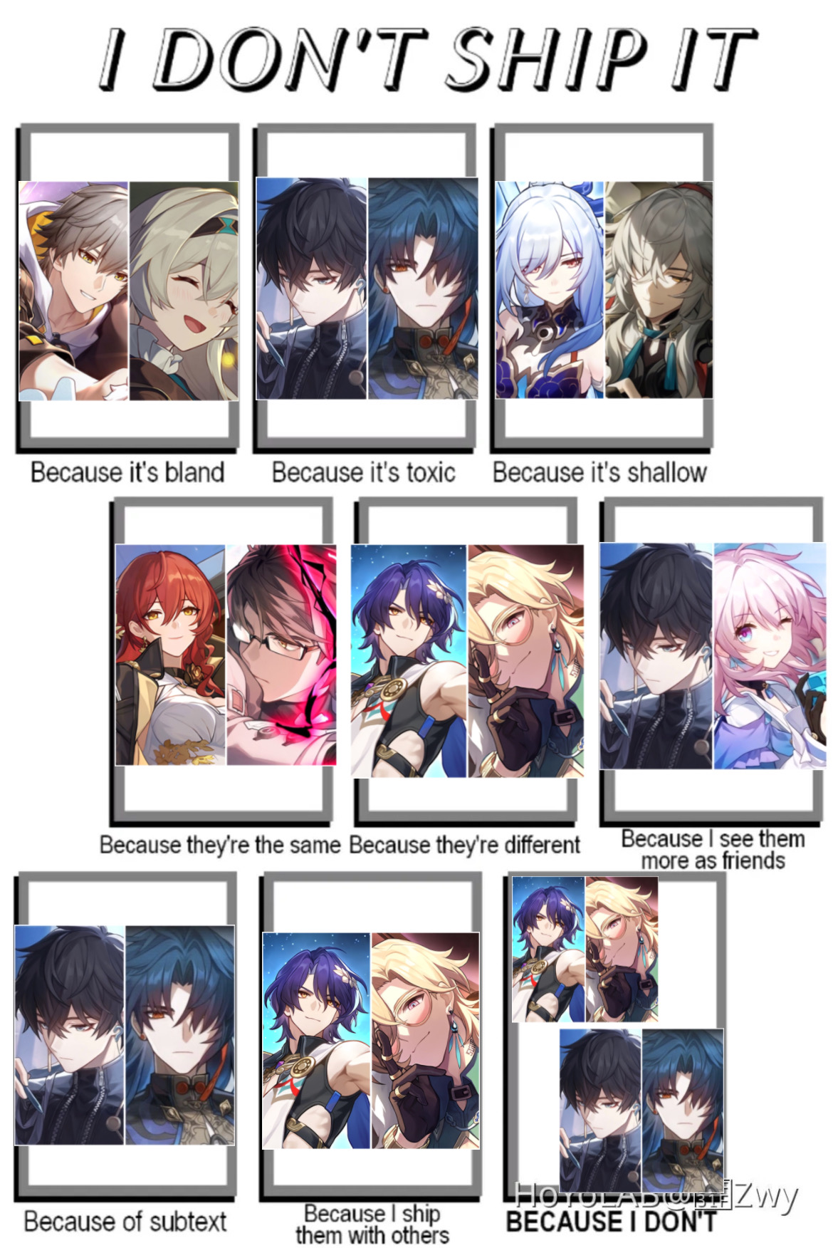 I ship/don’t ship Honkai: Star Rail | HoYoLAB