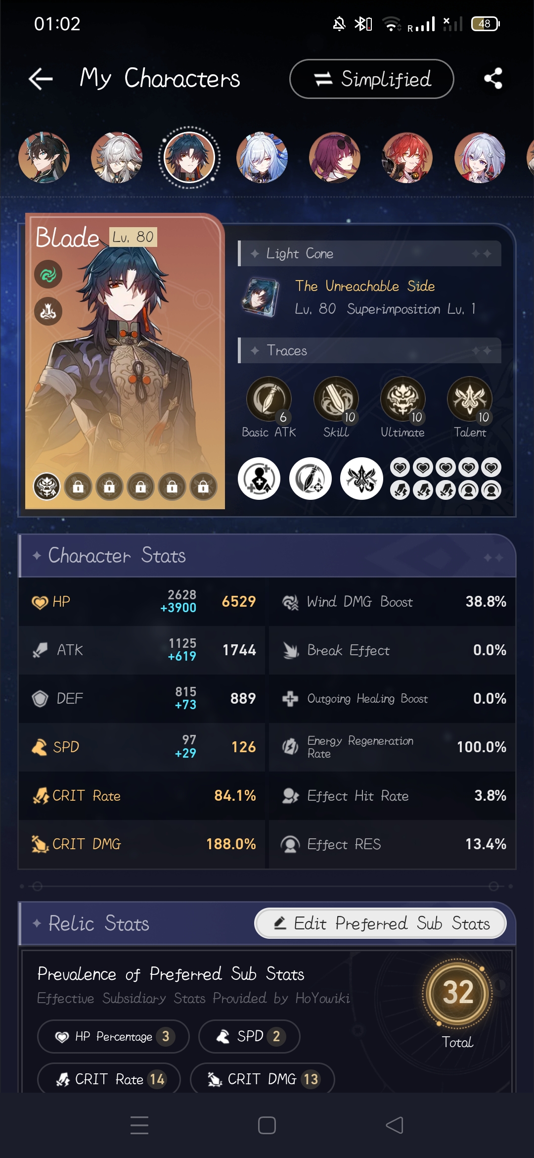 Blade build update Honkai: Star Rail | HoYoLAB