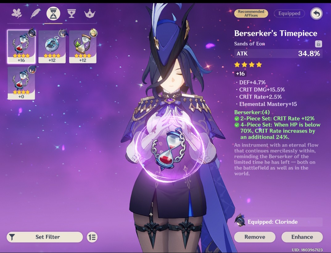 an alt acc that got Max crit rolls.. Genshin Impact | HoYoLAB