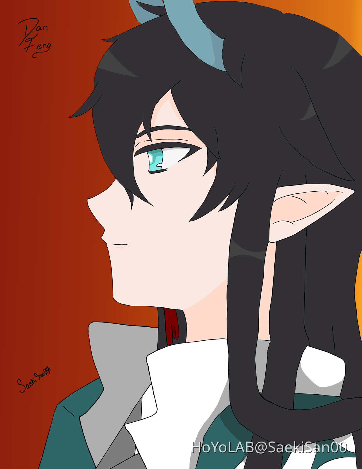 Dan Feng - My own personal artwork. Honkai: Star Rail | HoYoLAB