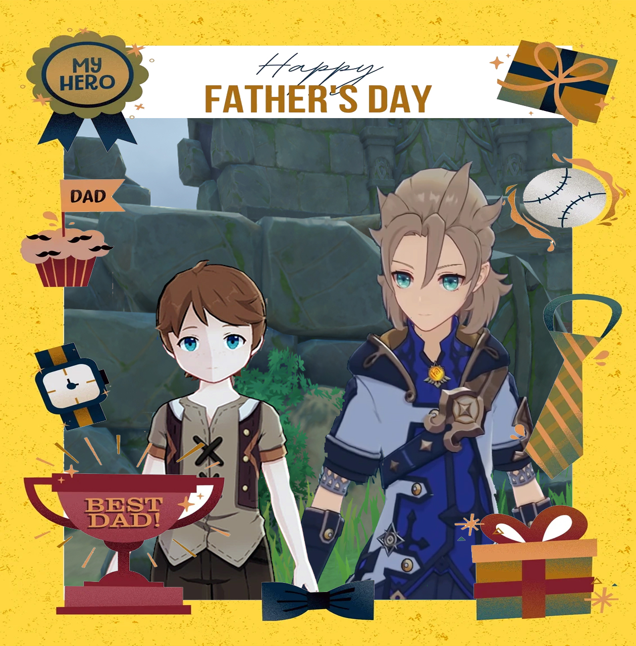 Happy Father's Day to the greatest dads out there! :) Genshin Impact ...