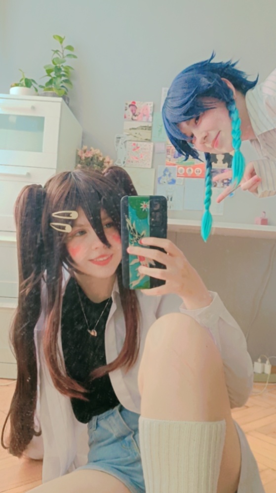 Venti and Hu Tao (modern AU) Genshin Impact | HoYoLAB