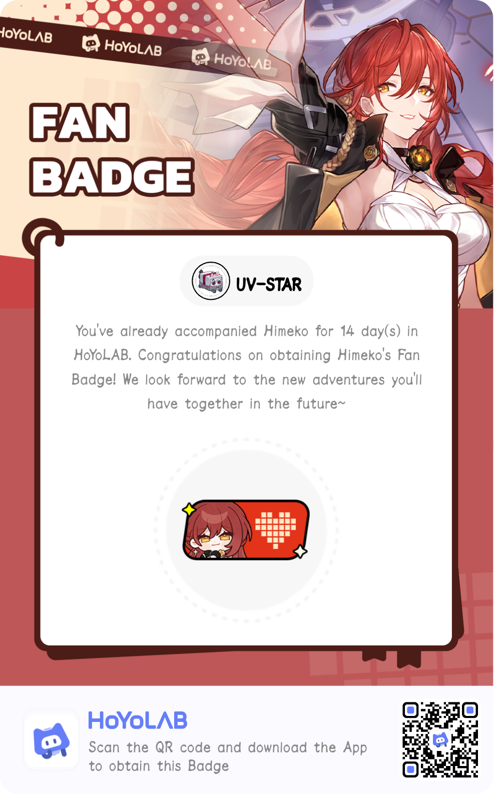 Got the permanent fan badge Honkai: Star Rail | HoYoLAB