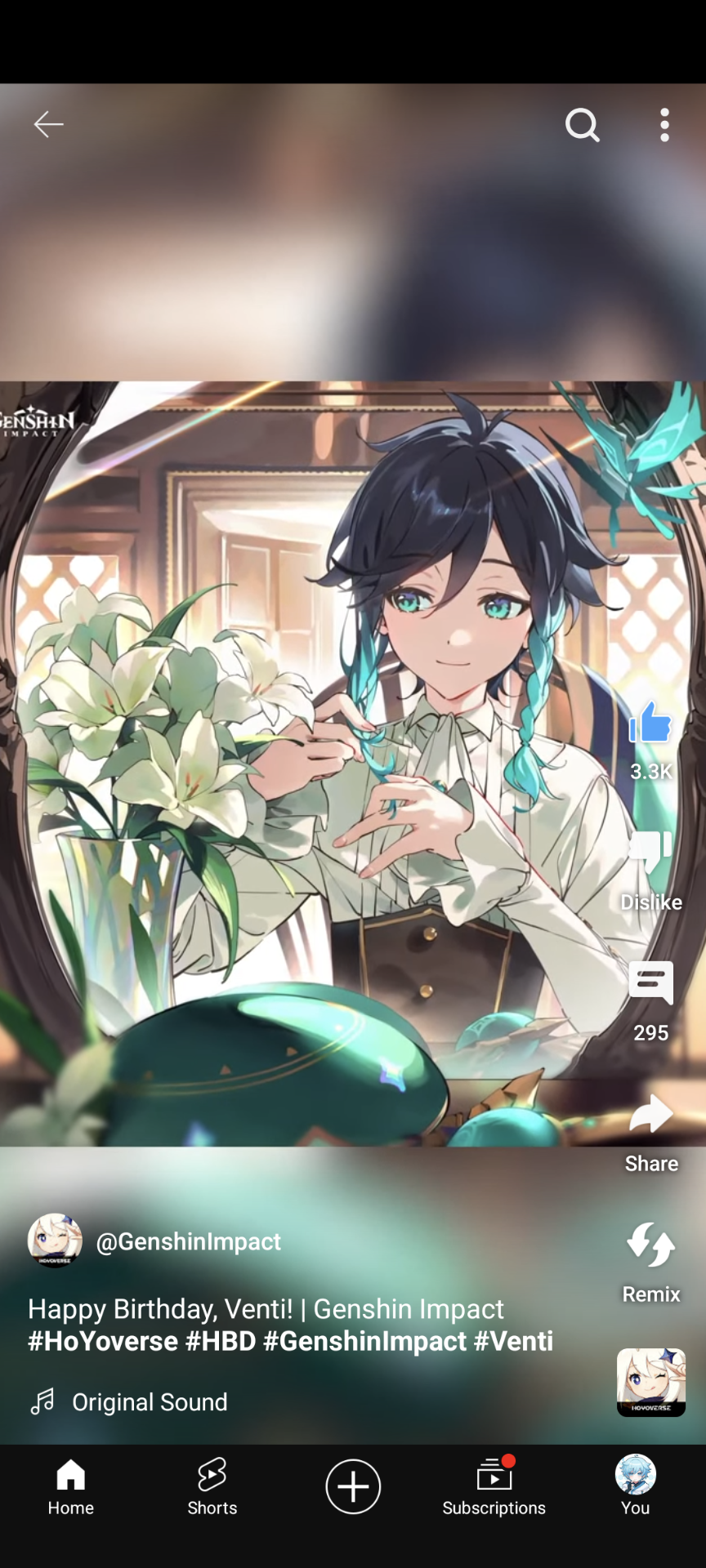 HAPPY BIRTHDAY TO THE BEST ARCHON Genshin Impact | HoYoLAB