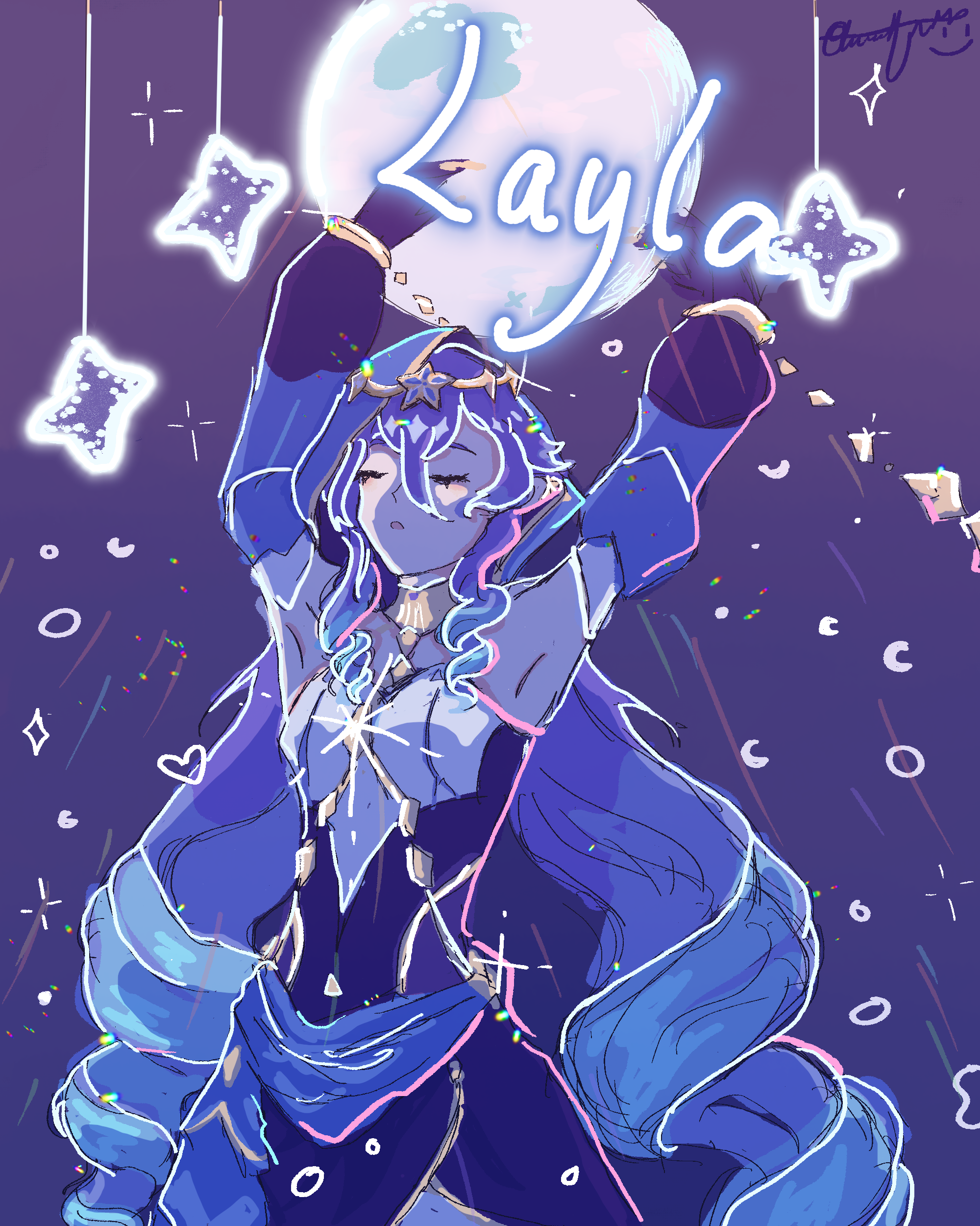 layla :D (she's so pretty) Genshin Impact | HoYoLAB