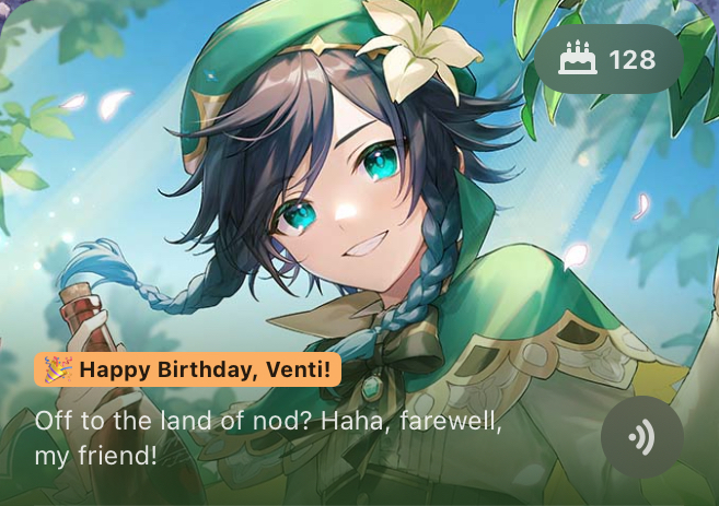 happy birthday venti!! Genshin Impact | HoYoLAB