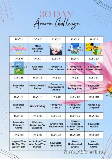 30 day anime challenge : day 6 | HoYoLAB