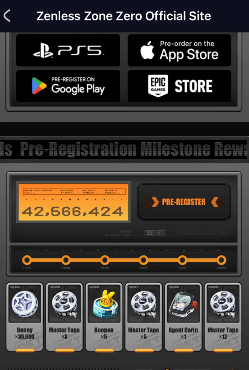 ZZZ PRE-REGISTRATION COMPLETE!! Zenless Zone Zero | HoYoLAB
