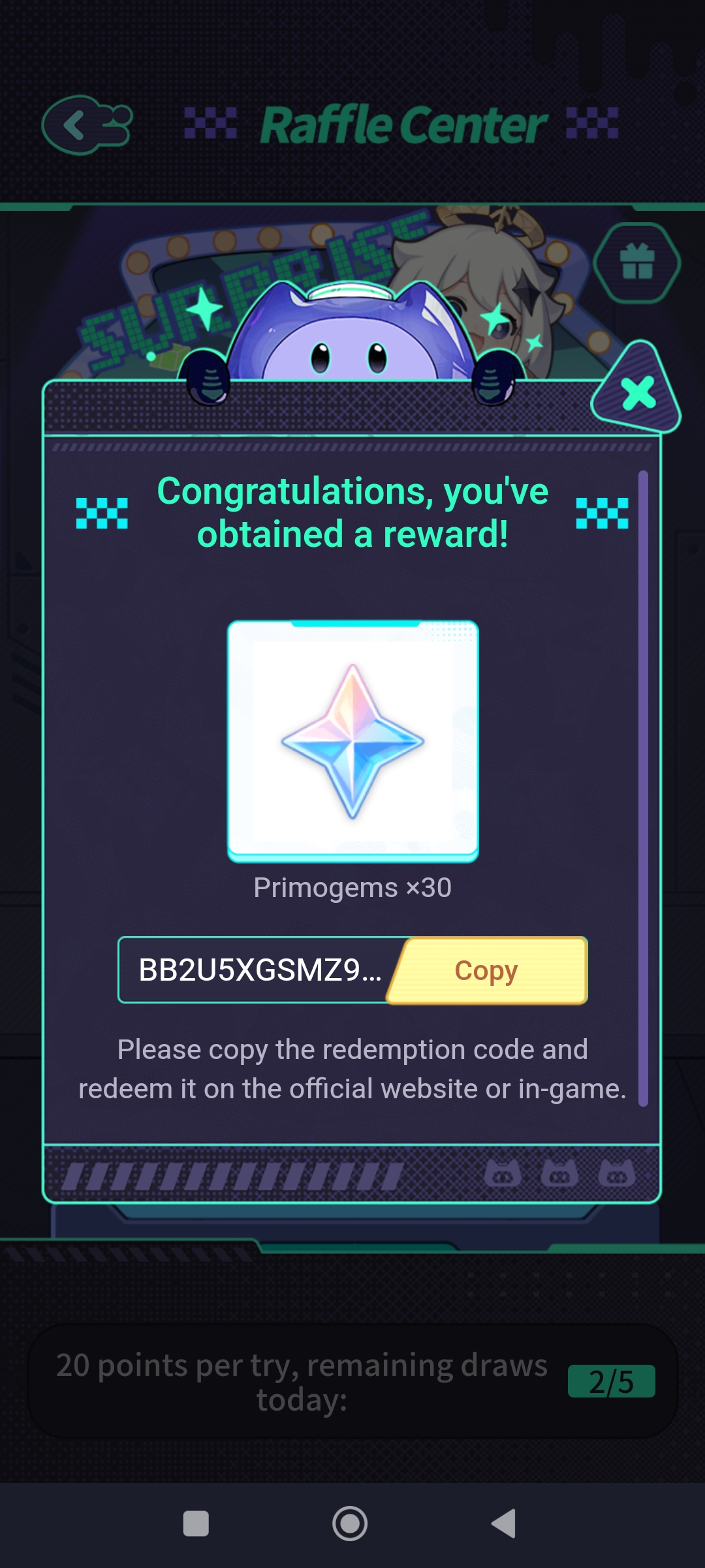 Yo it's actually possible to win primos from here? Genshin Impact | HoYoLAB