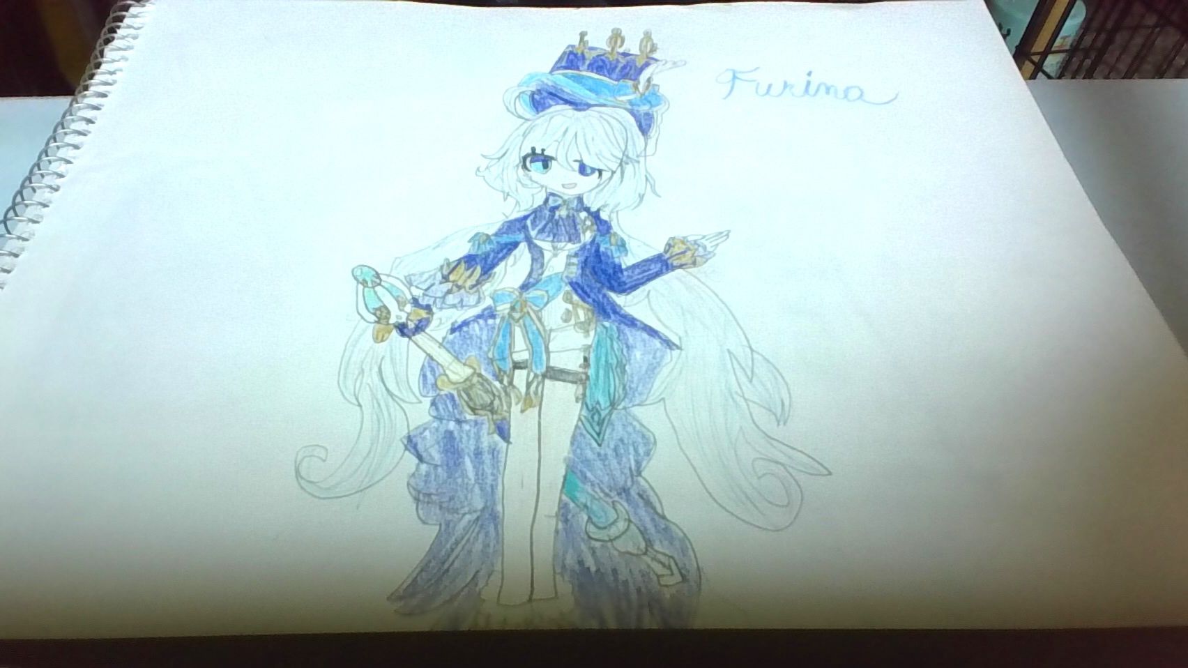 I drew Furina! Genshin Impact | HoYoLAB