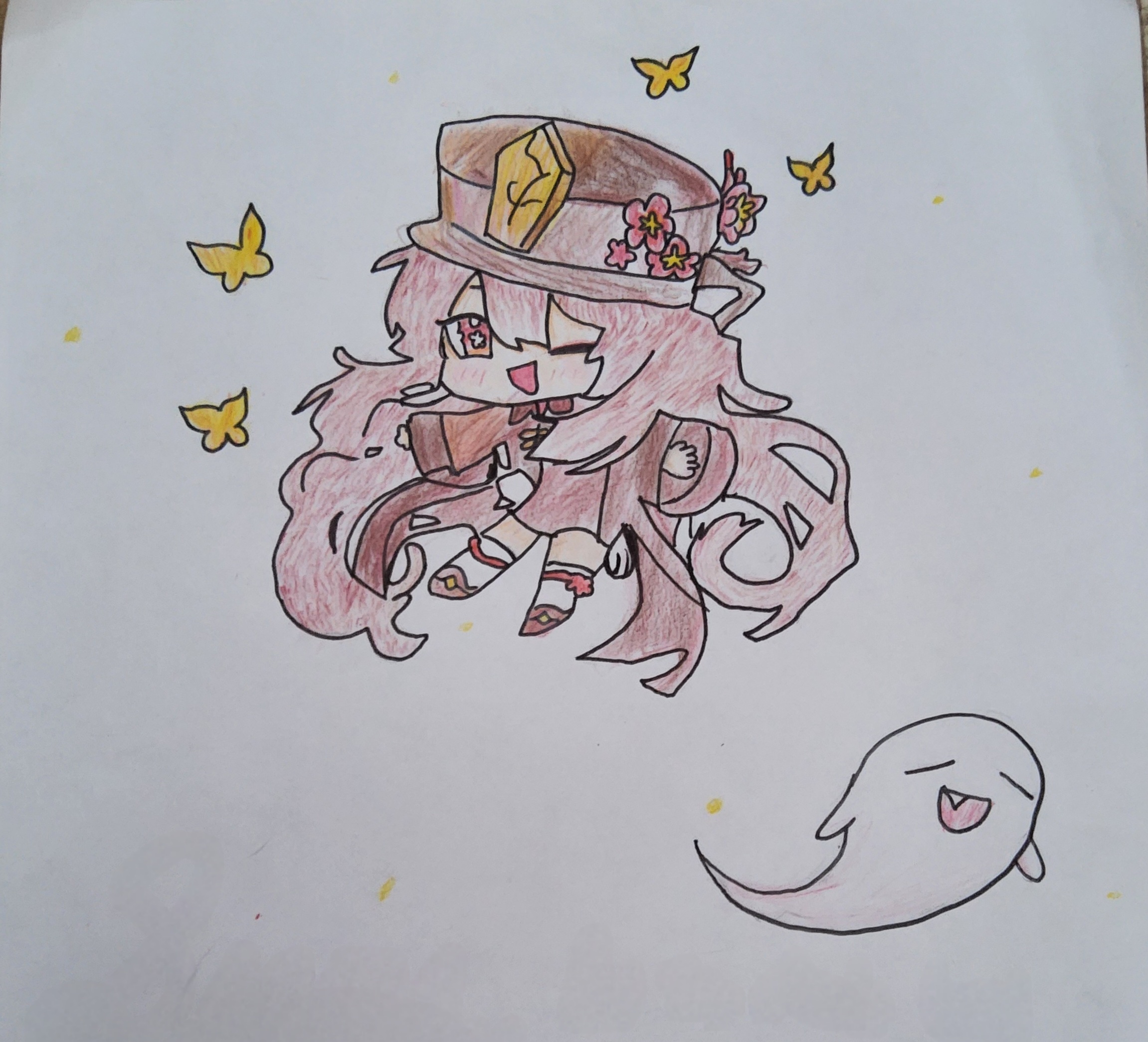 Hu Tao drawing (ritual) Genshin Impact | HoYoLAB