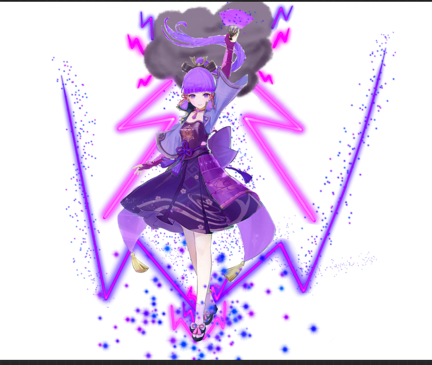 Electro Ayaka redesign with splash art Genshin Impact | HoYoLAB