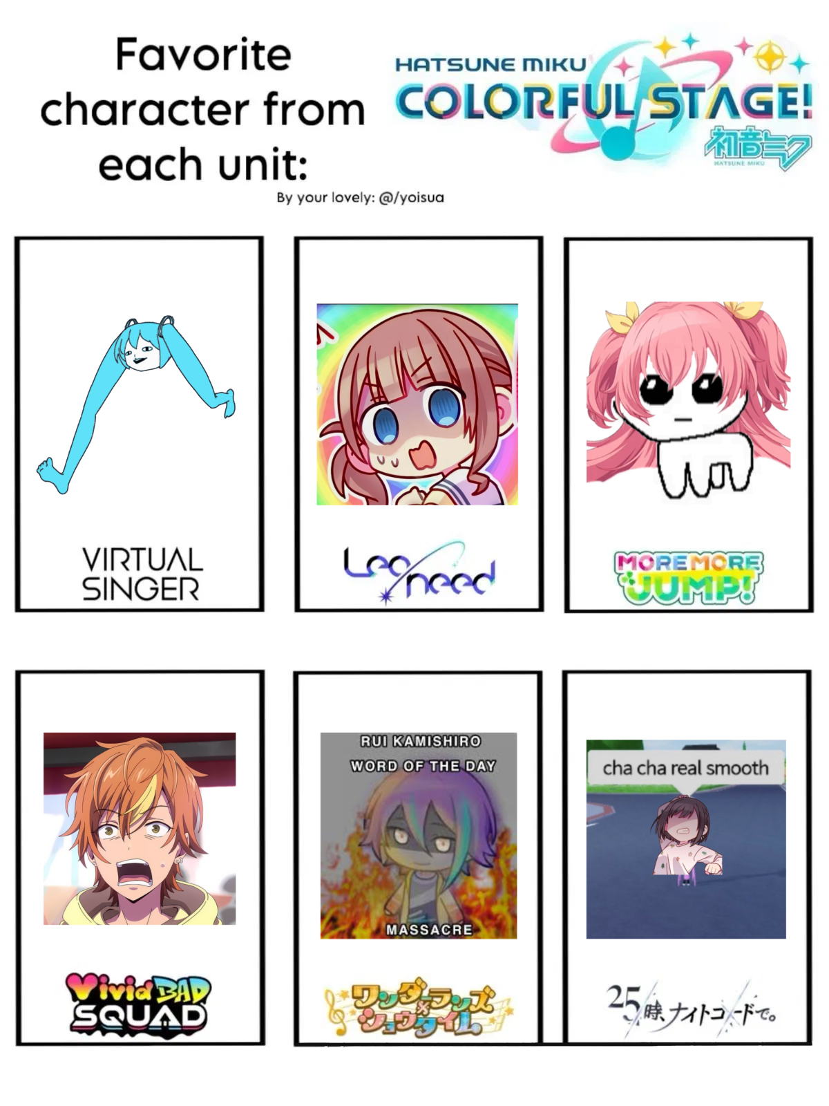 my favorite project sekai characters from each unit 👀 | HoYoLAB