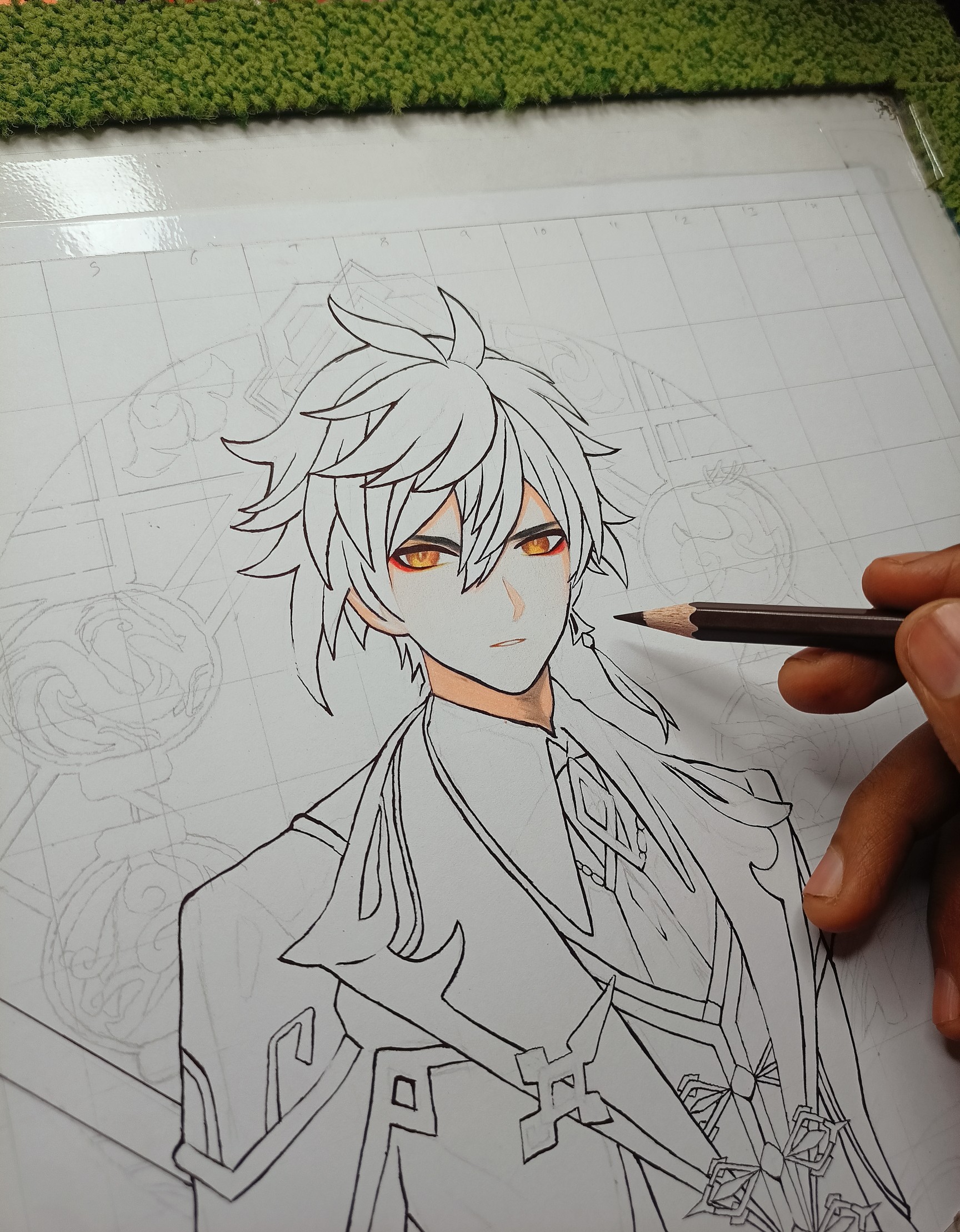 NEW SKETCH OF MY FAVOURITE CHARACTER ZHONGLI Genshin Impact | HoYoLAB