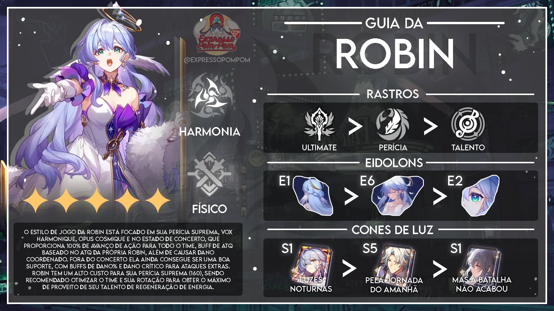 Guia da Robin (v2.2) Honkai: Star Rail | HoYoLAB
