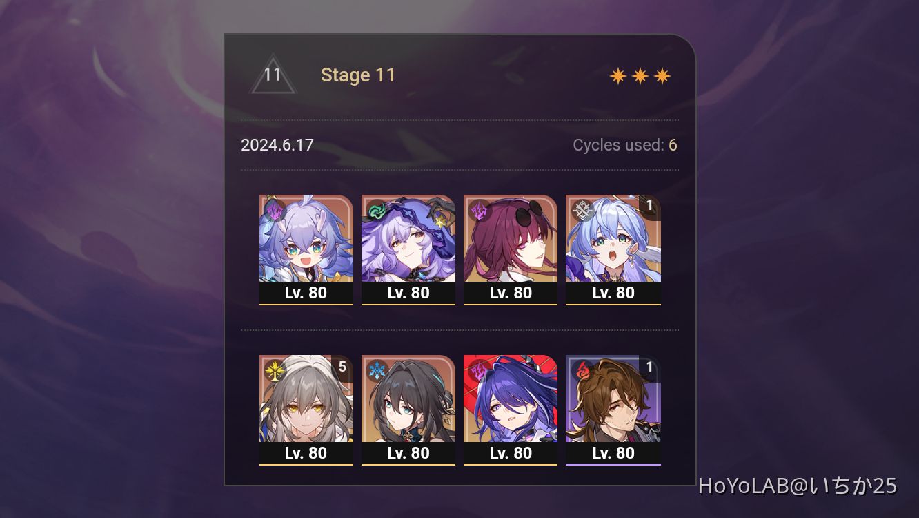 MoC stage 11 (Insane break dmg team 2) Honkai: Star Rail | HoYoLAB