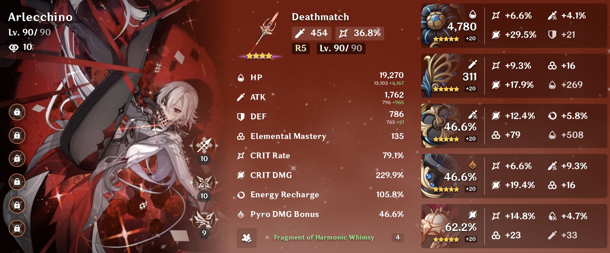 I perfected my Arlecchino build Genshin Impact | HoYoLAB