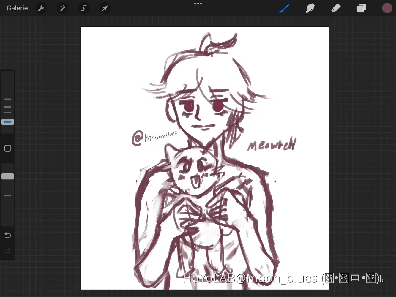 how to draw a moon paint tool sai