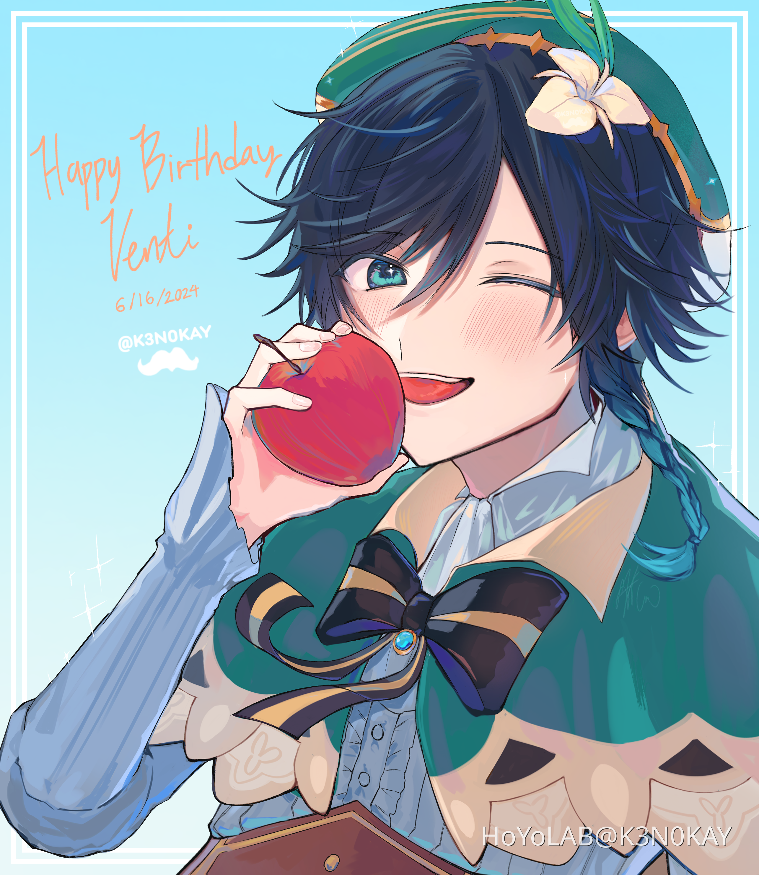 💙🎉 Happy Birthday Venti !!! 🍎🍷 Genshin Impact | HoYoLAB