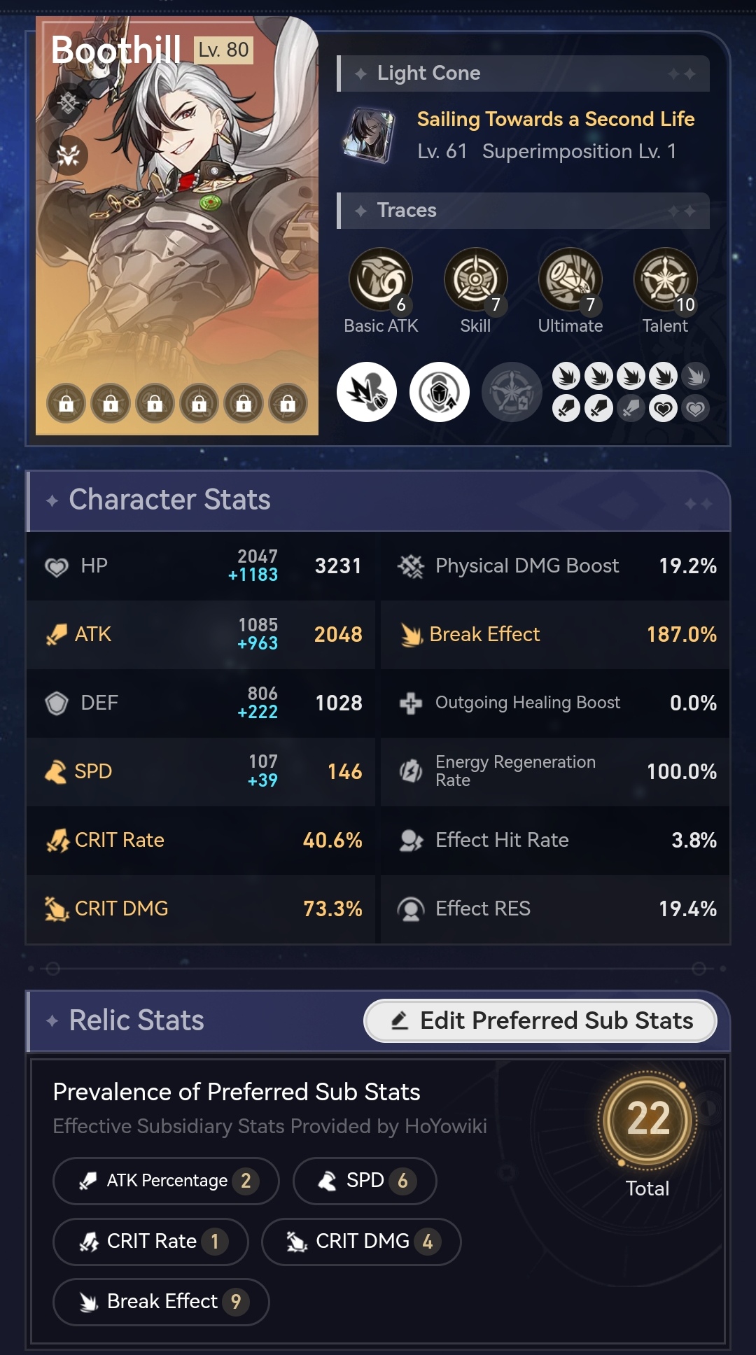 SPD or Break Effect? (Boothill WIP Build) Honkai: Star Rail | HoYoLAB