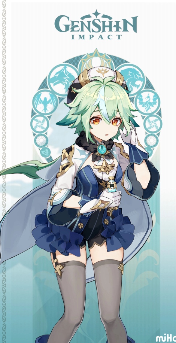 Sucrose without her glasses and sucrose w/ long hair Genshin Impact ...
