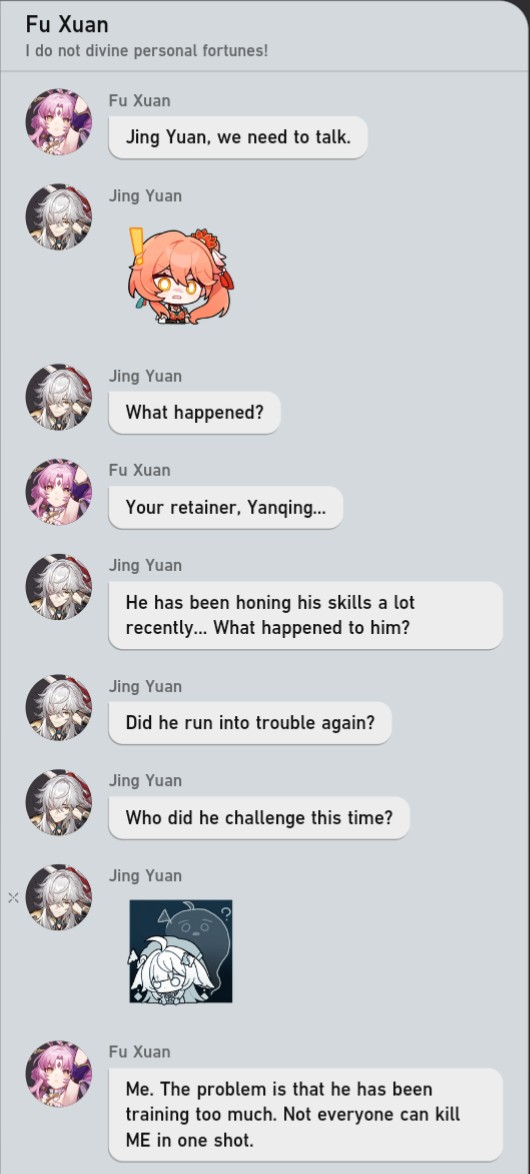 Day 9 of posting Fu Xuan solos in SU Expansions till badge Honkai: Star ...