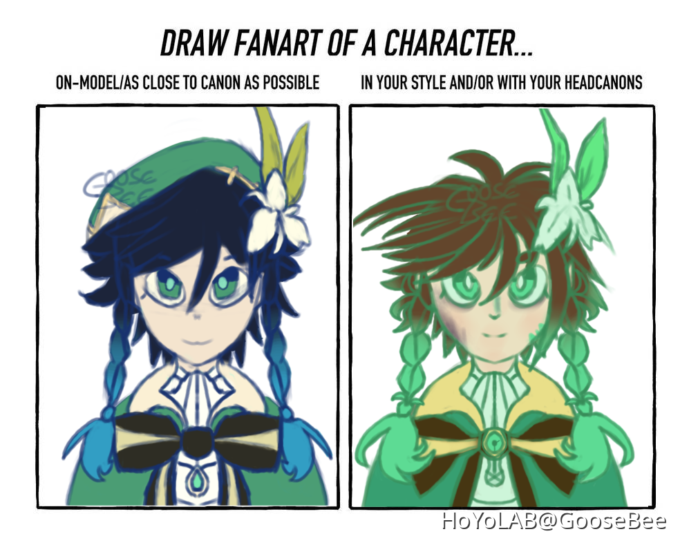 You guys ever realise how differently you draw a character when ...