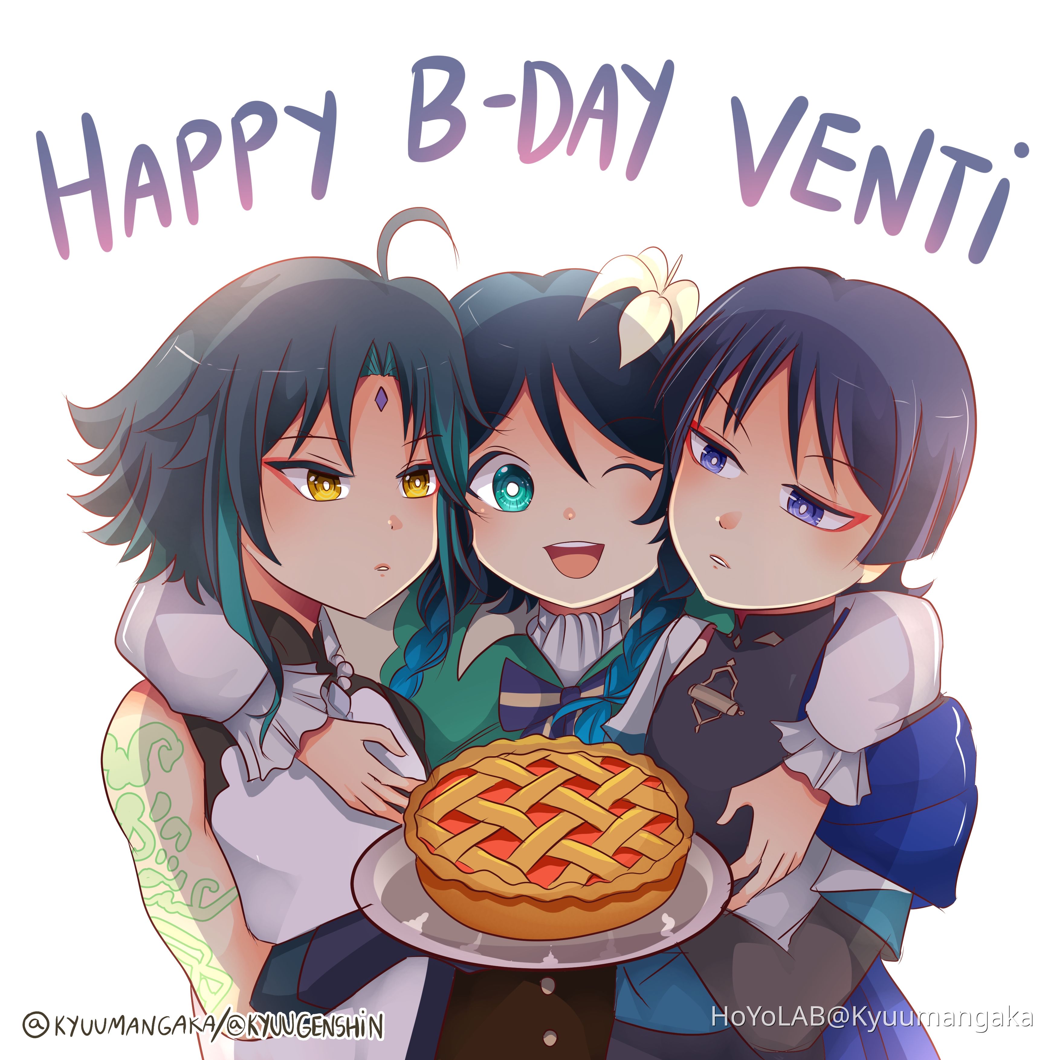 Happy Birthday Venti fanart Genshin Impact | HoYoLAB