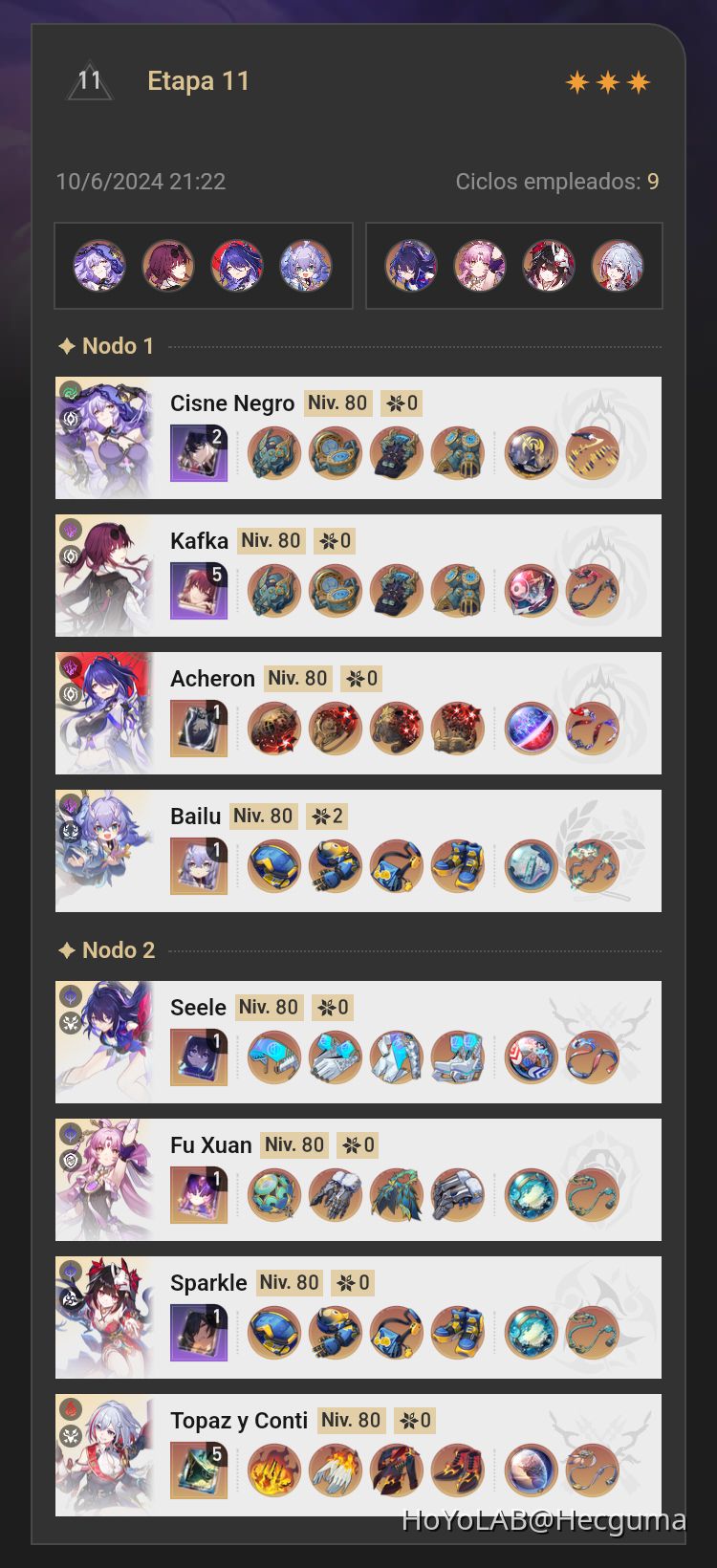 Evoc. Caótica Honkai: Star Rail | HoYoLAB