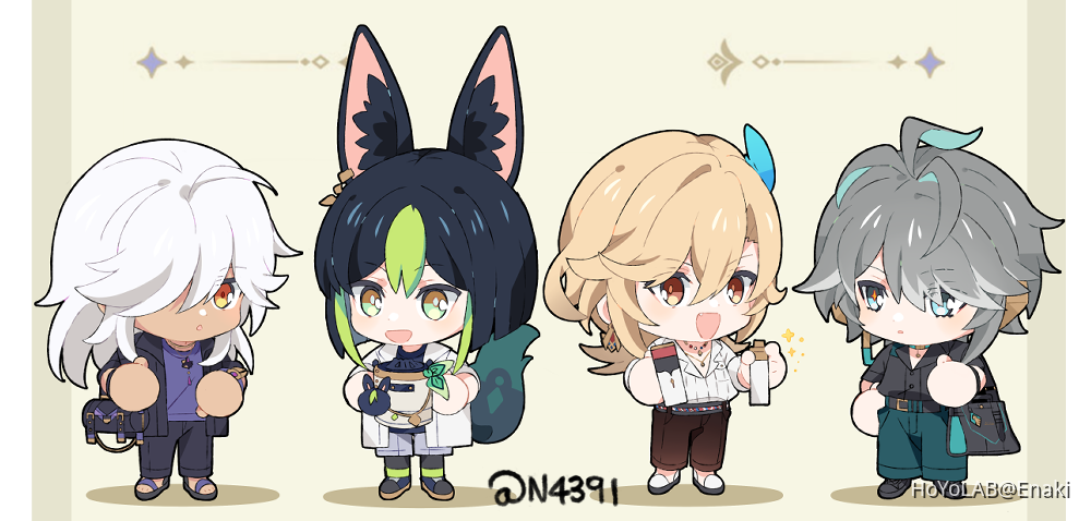 Sumeru Boys special fashion chibis! Genshin Impact | HoYoLAB