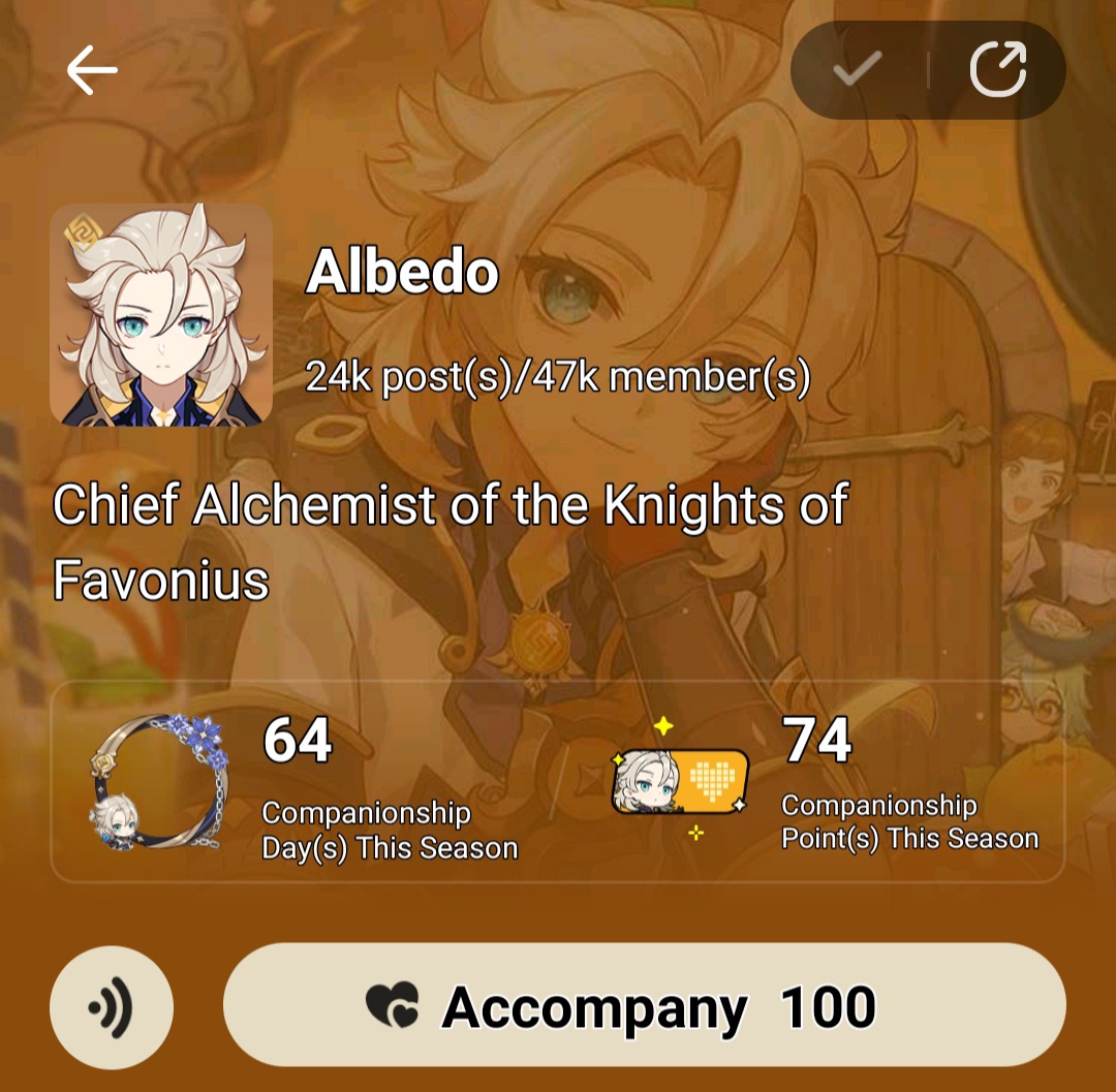 100 days w/ Albedo~ Genshin Impact | HoYoLAB