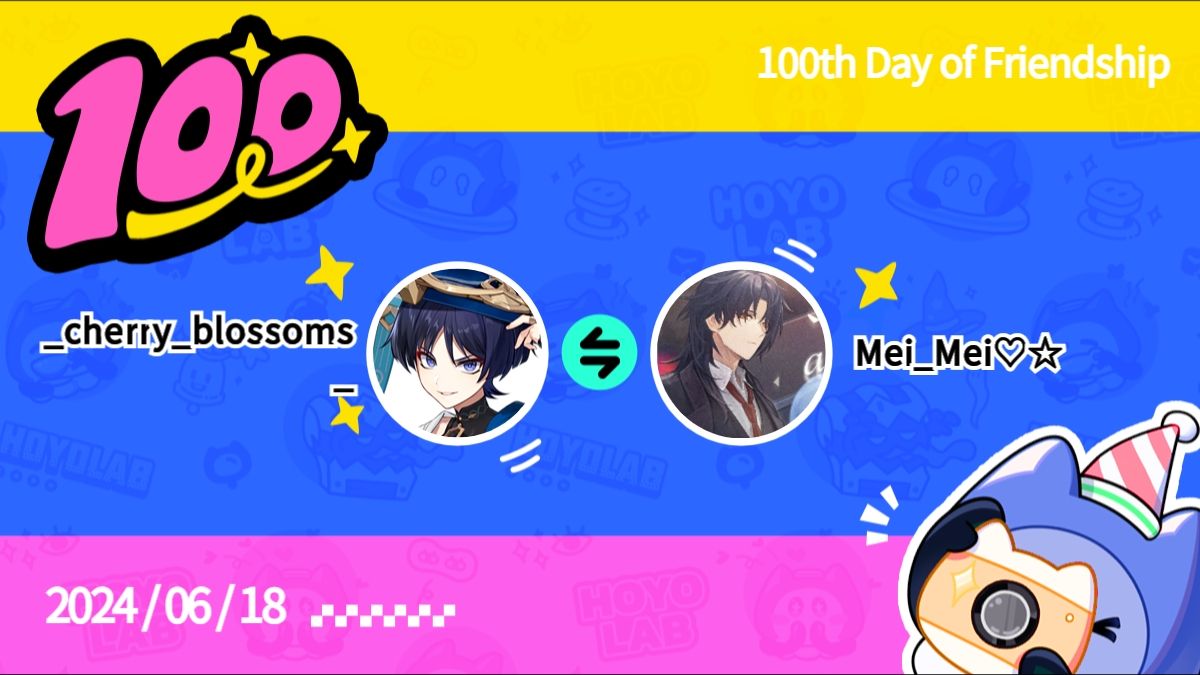 Yay!!! 100 day's whith _cherry_blossoms | HoYoLAB