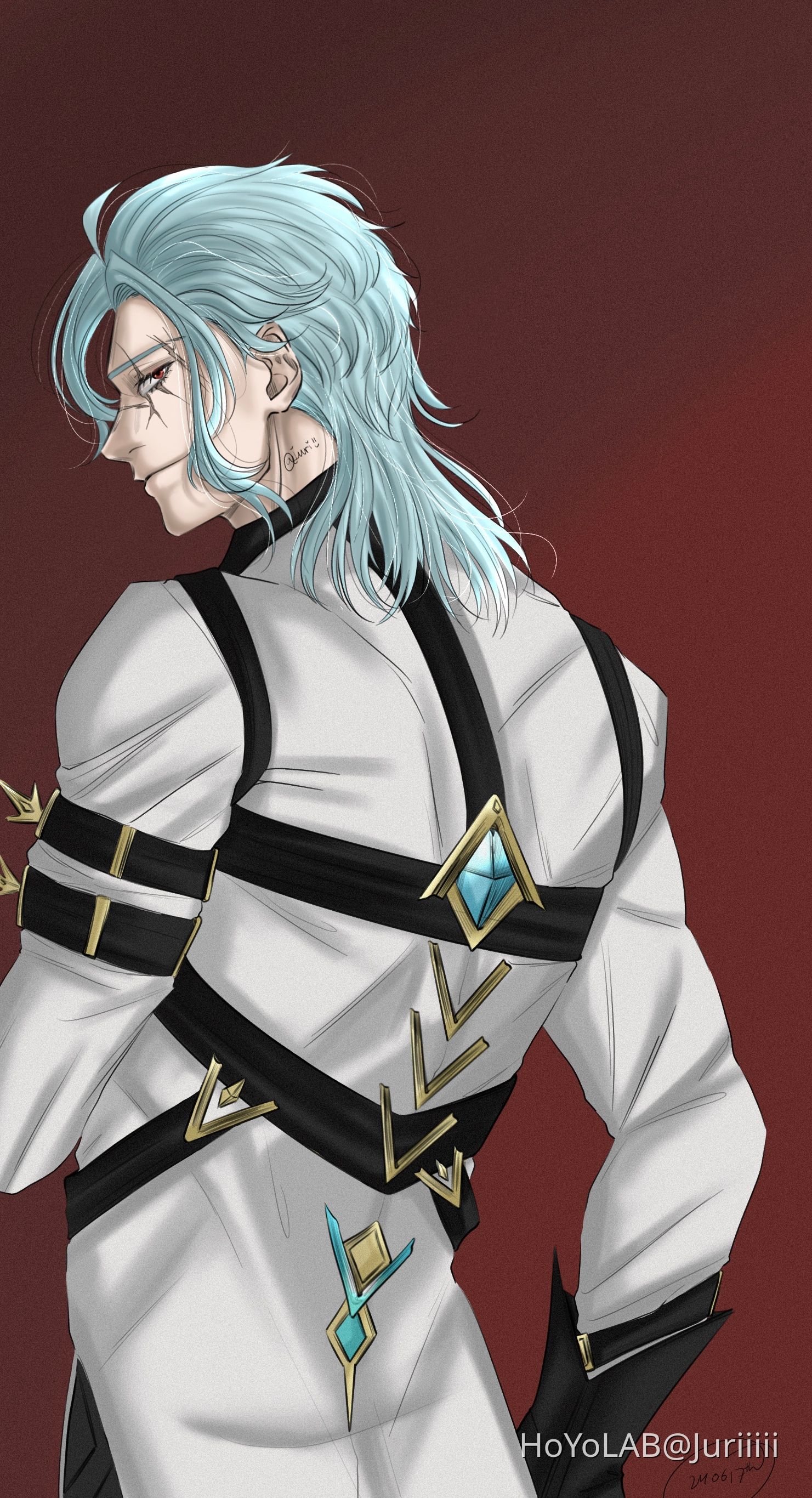 First time drawing dottore🩵 Genshin Impact | HoYoLAB