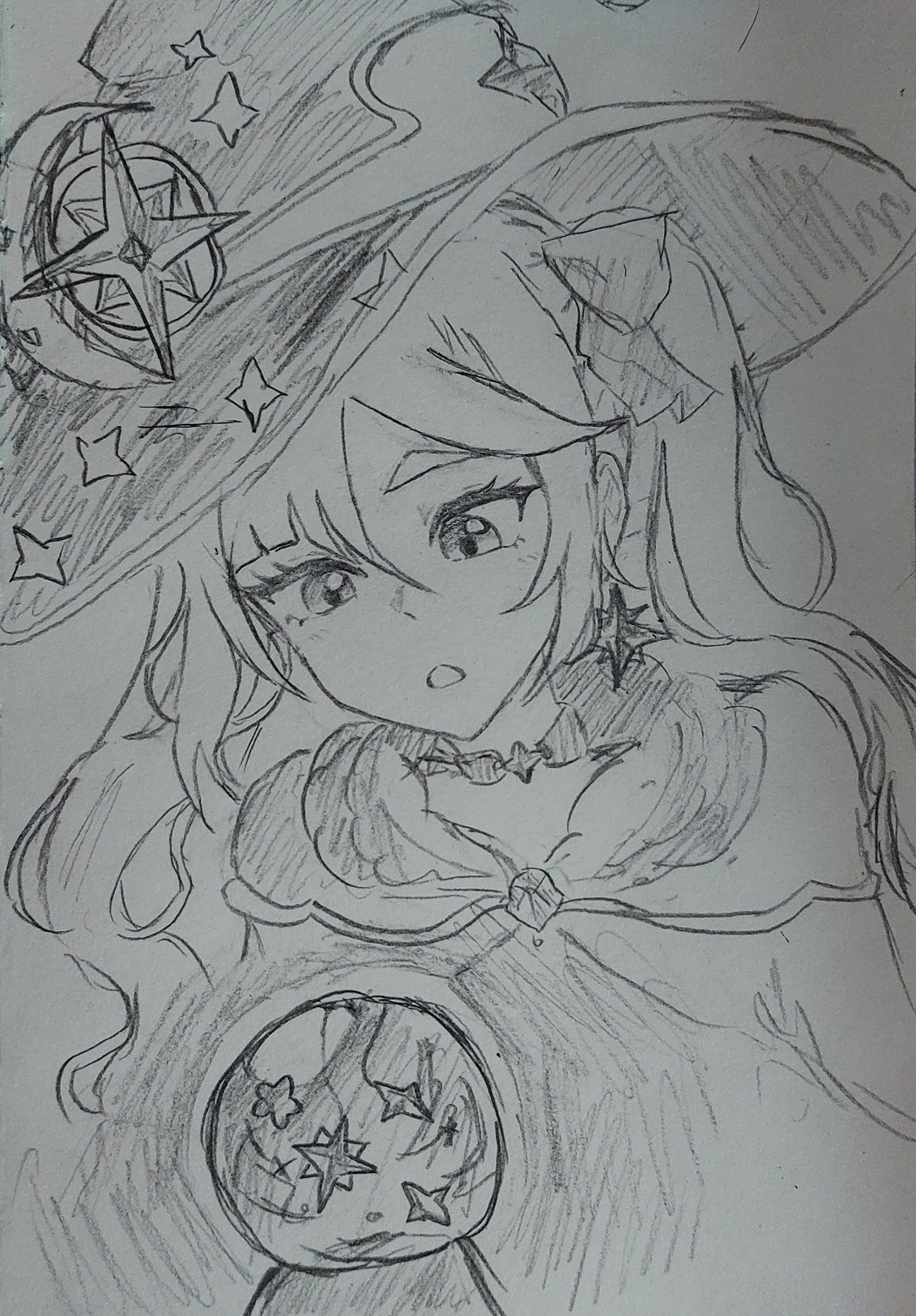 Drawing Mona day 1 Genshin Impact | HoYoLAB