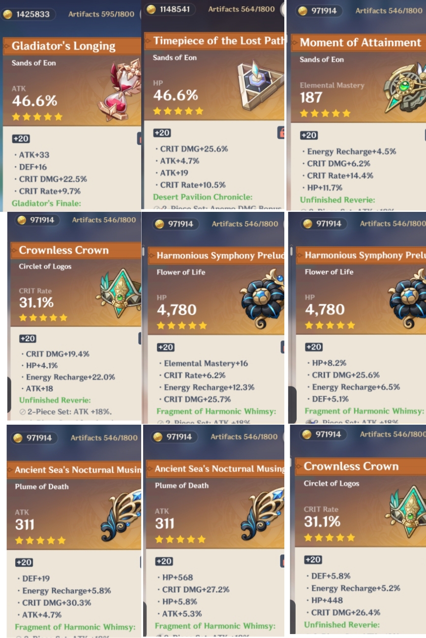 Years of farming artifacts 💀 Genshin Impact | HoYoLAB