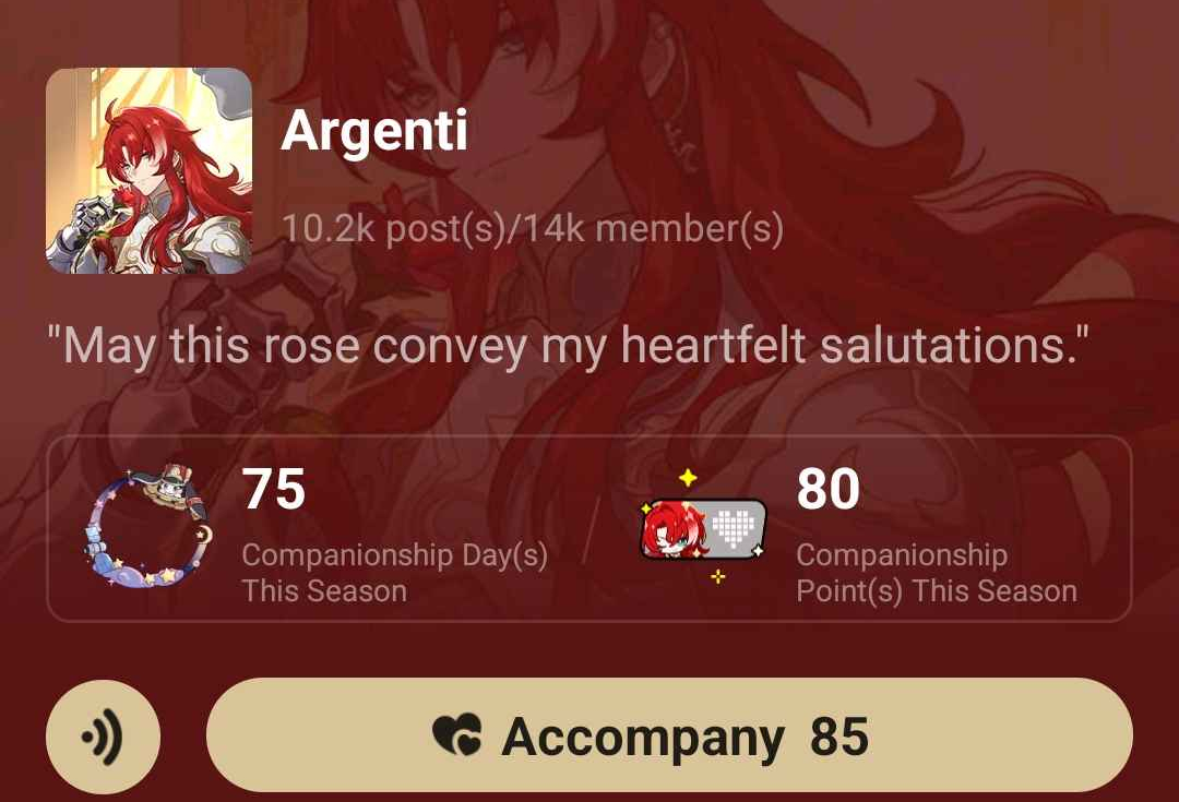 ARGENTI’S FAN BADGE Honkai: Star Rail | HoYoLAB