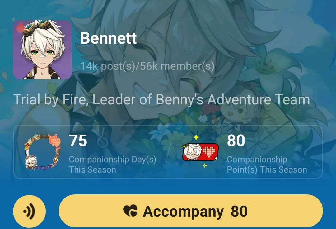 BENNETT’S FAN BADGE Genshin Impact | HoYoLAB