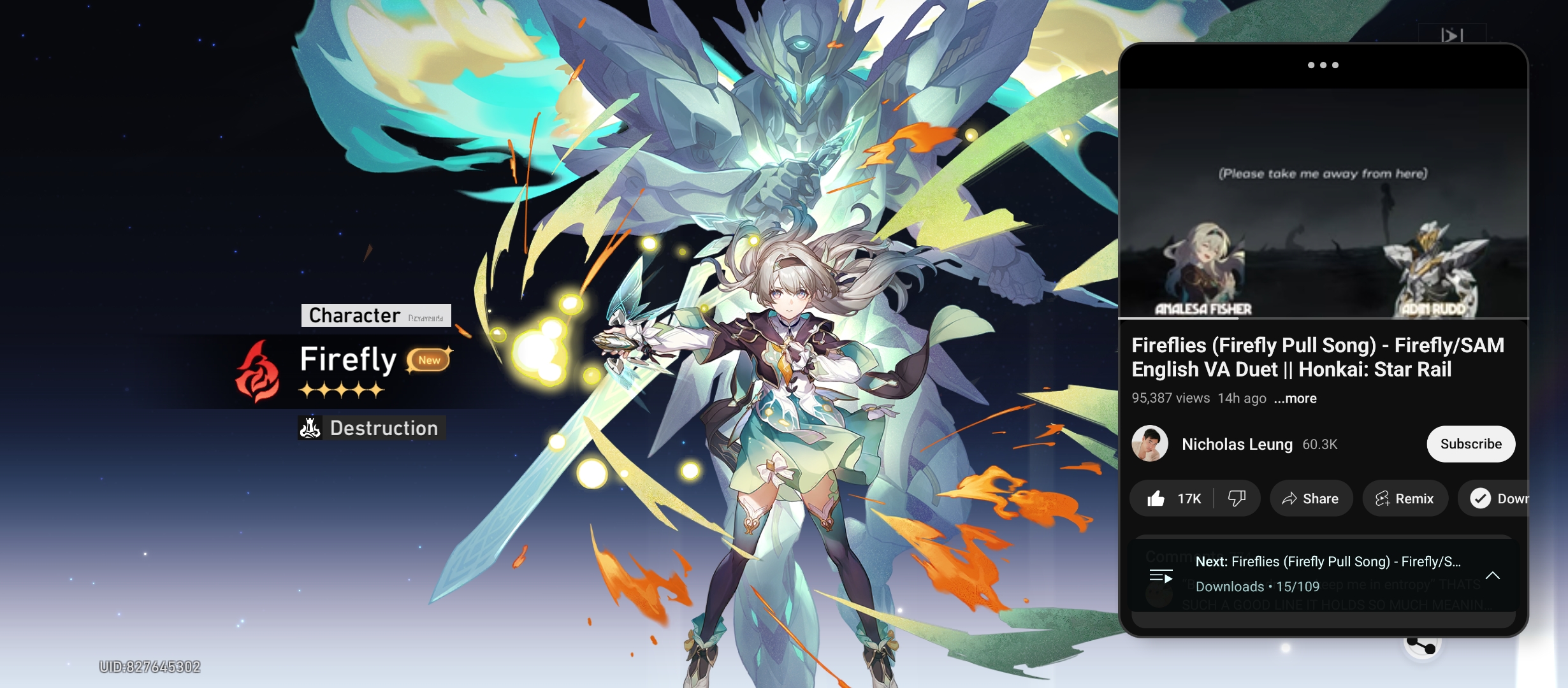 Nicholas's Firefly Pull Song Works! Honkai: Star Rail | HoYoLAB