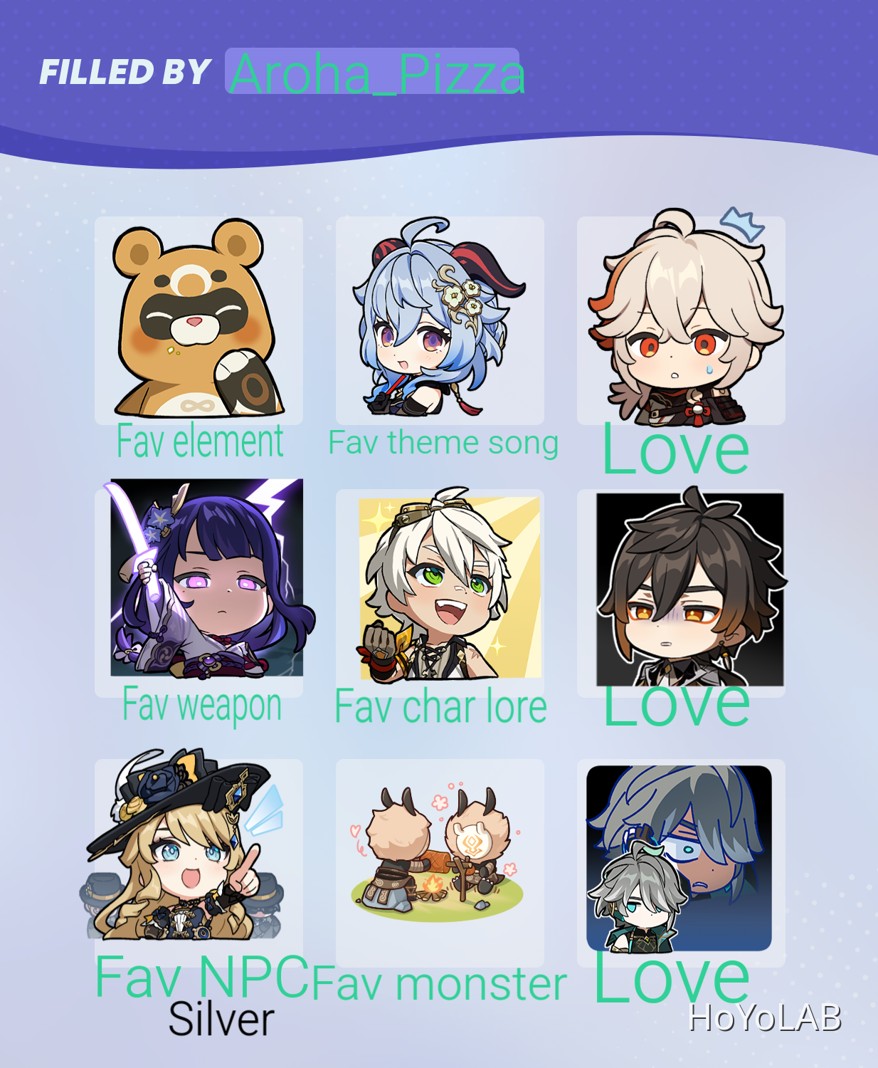 Playing with Mimo template Genshin Impact | HoYoLAB