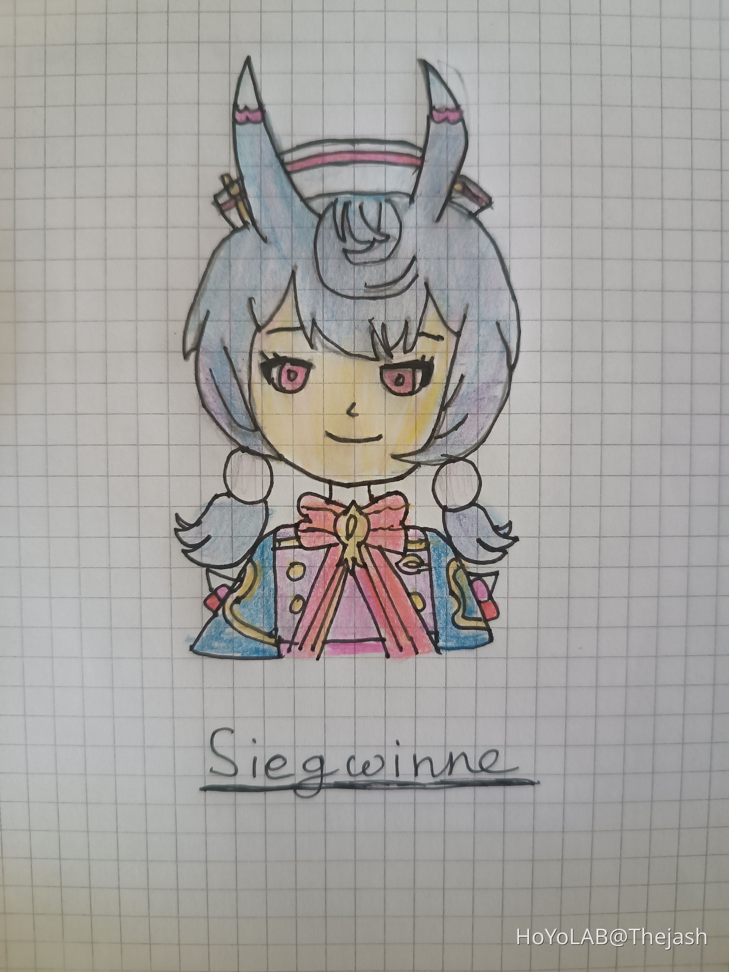 I tried my best to draw Siegwinne. Genshin Impact | HoYoLAB