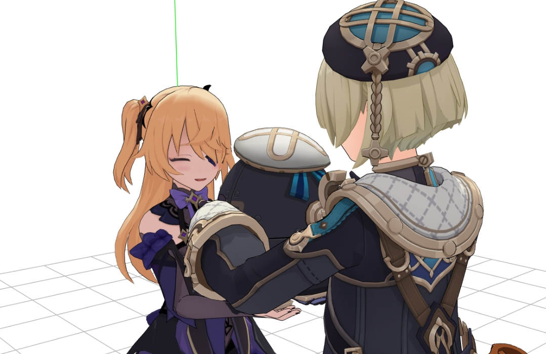 Fremi showing Pers to Fischl! Genshin Impact | HoYoLAB