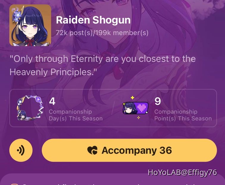 Raiden Shogun Fan Badge Genshin Impact | HoYoLAB