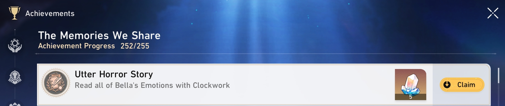 Utter Horror Story - 2.3 Hidden Achievement Honkai: Star Rail | HoYoLAB