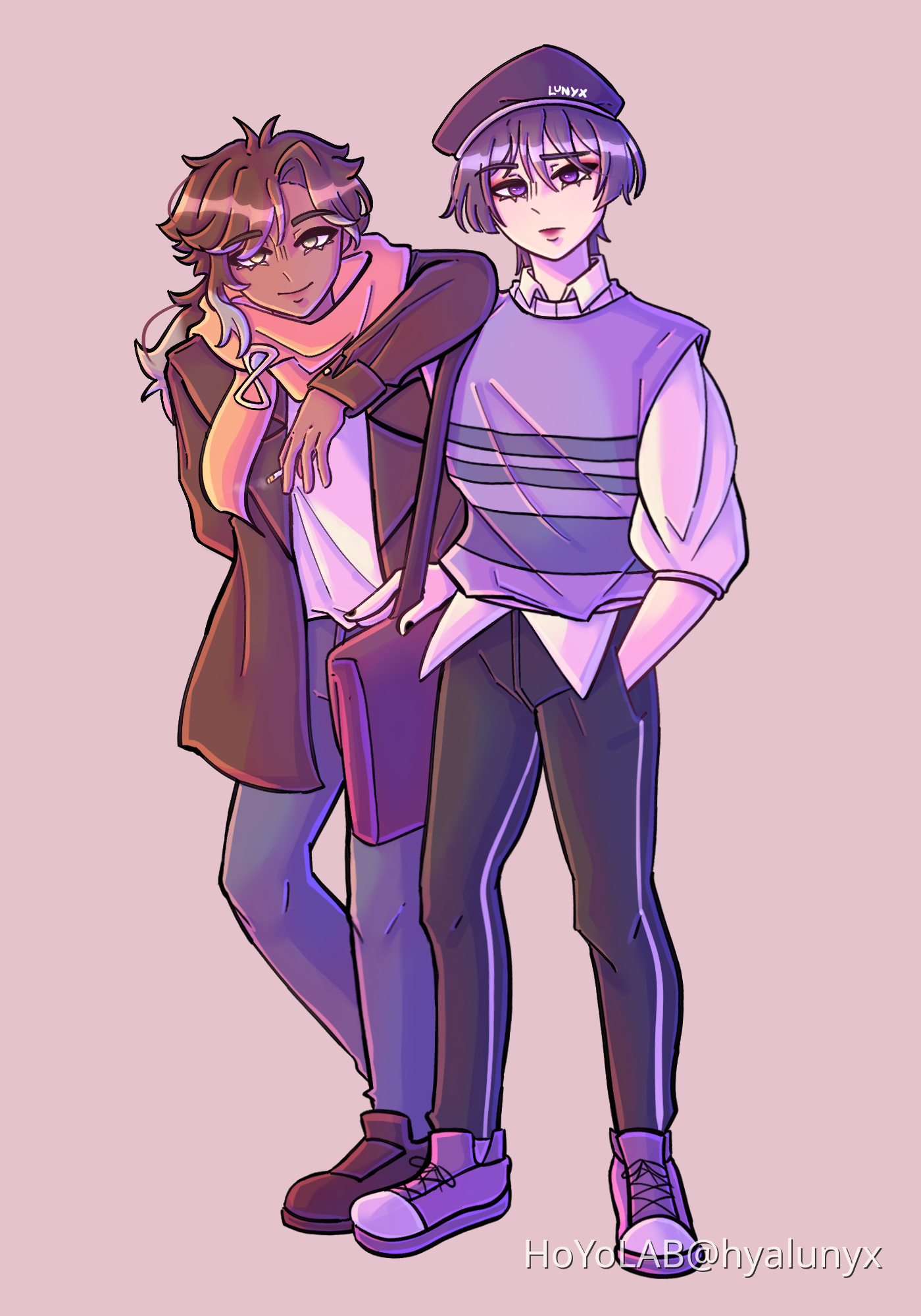 Modern AU | Scaramouche and Sethos Fanart Genshin Impact | HoYoLAB