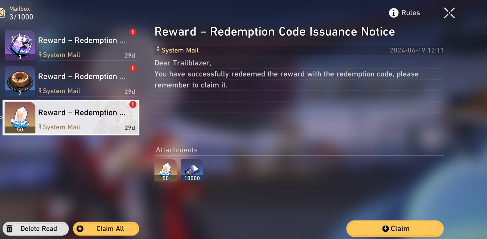 [V2.3] New Stellar Jade Code (expired) Honkai: Star Rail | HoYoLAB